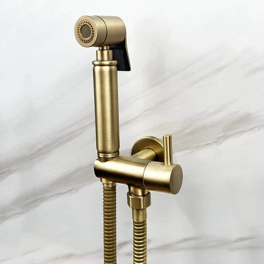 Dhamma Antique Hand Held Bidet Sprayer Douche Kit Toilet Bidet Faucets ...