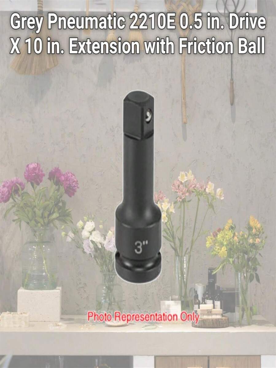 Grey Pneumatic 2210E 0.5 In. Drive X 10 In. Extension With Friction Ball | SHEIN USA