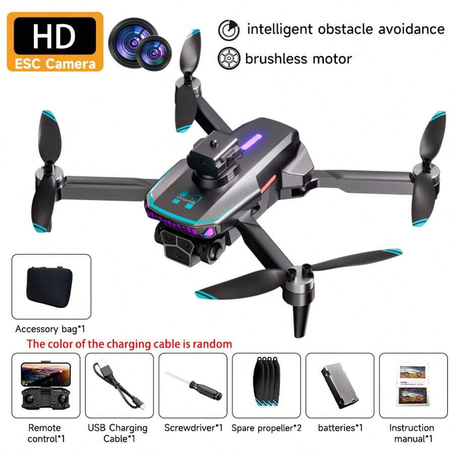 H18, Drone, Brushless Motor, Windproof, Dual Cameras, Intelligent ...