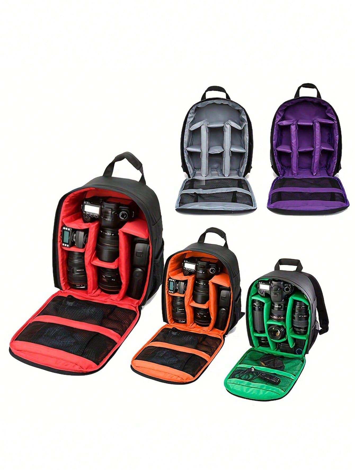 Nylon Waterproof DSLR Camera Backpack - Compact Outdoor Photography Bag ...