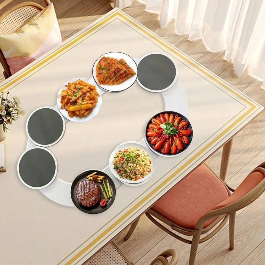 Rotating Dining Table Tray Food Serving Turntable Rotating Turntable ...