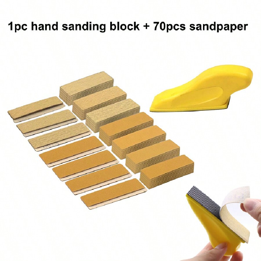 71pcs Mini Sanding Block Set, Suitable For Small Project Detail Sanding ...