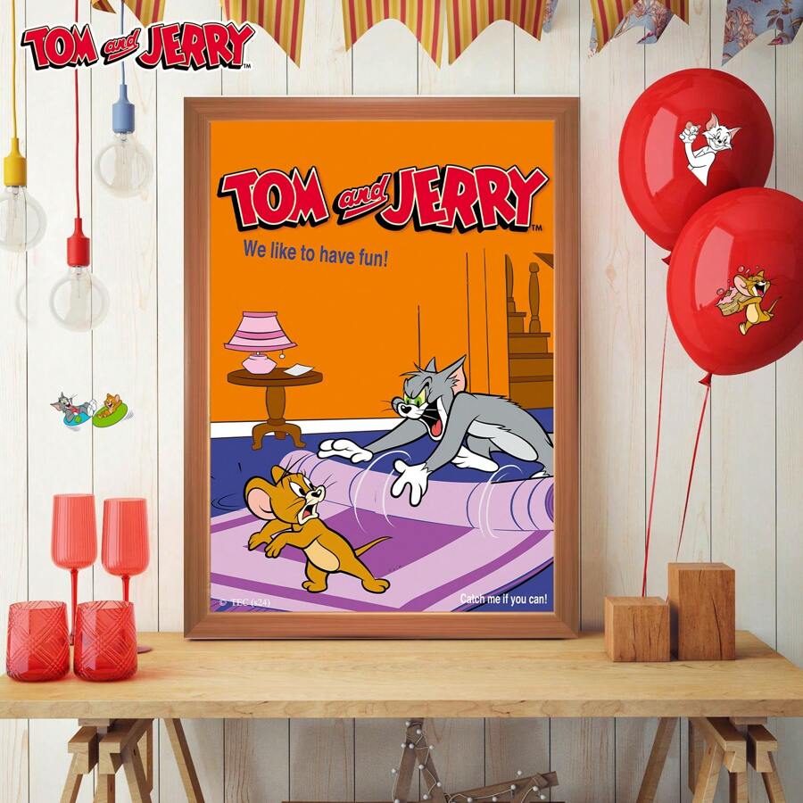 1/5 szt. Tom i Jerry Cartoon Poster, słodkie koty i myszy anime ...