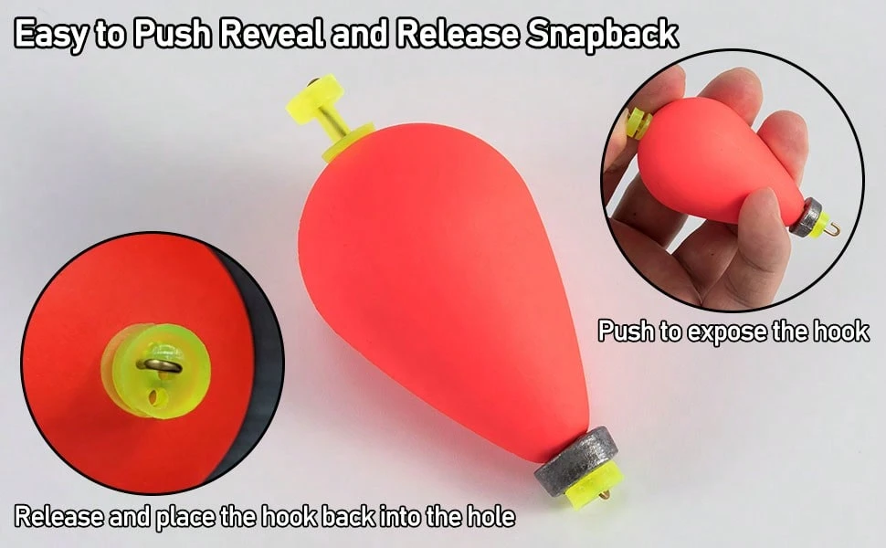 Betts Billy Boy 94 Weighted Snap-On Float Asst, Fishing Bobbers Floats ...