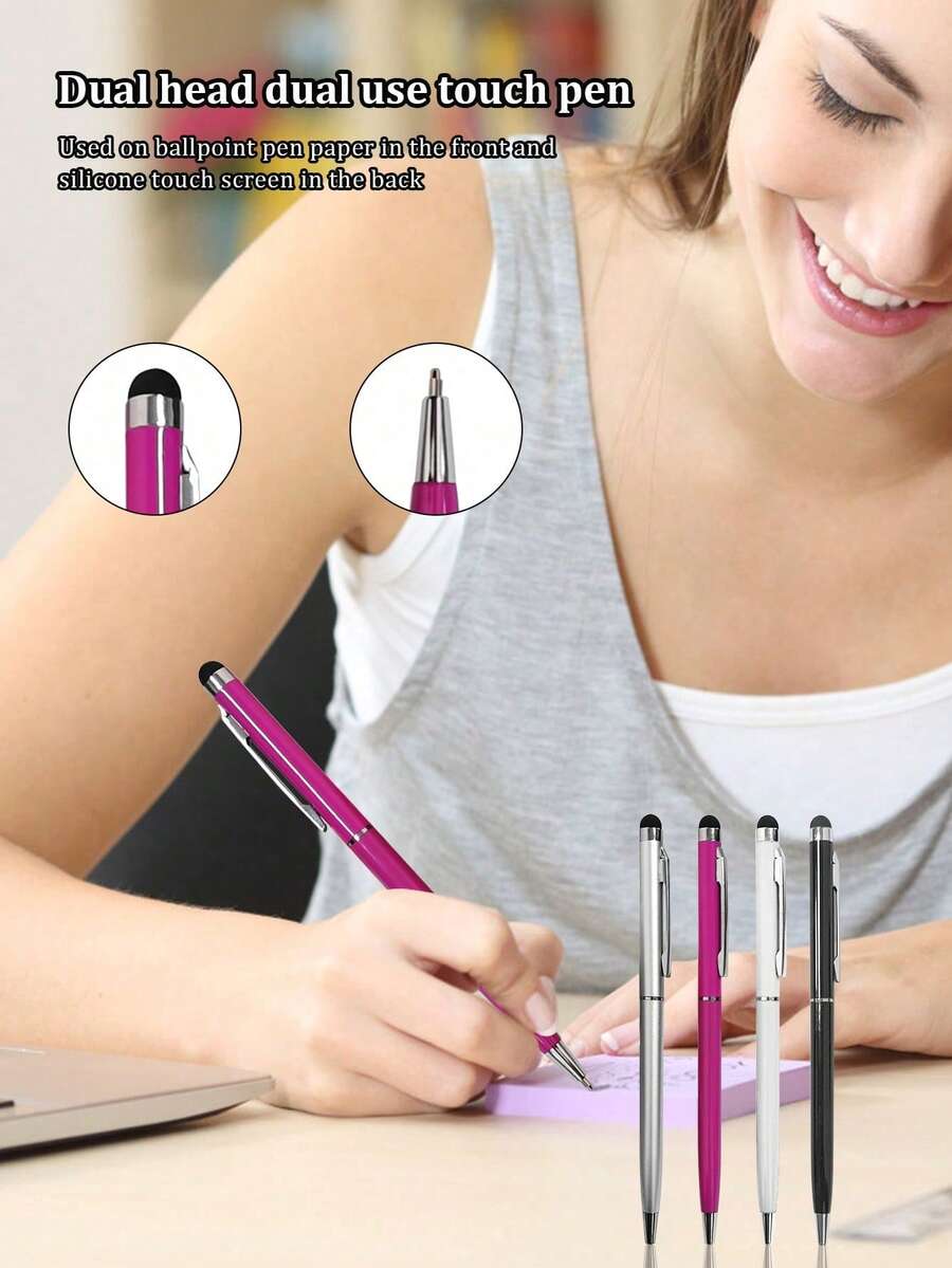 Dual-Tip Capacitive Touch Pen Compatible With IPad, Tablets, And ...