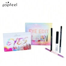 POPFEEL 40-Color Eyeshadow Palette Makeup Set With Mascara, Eyeliner ...