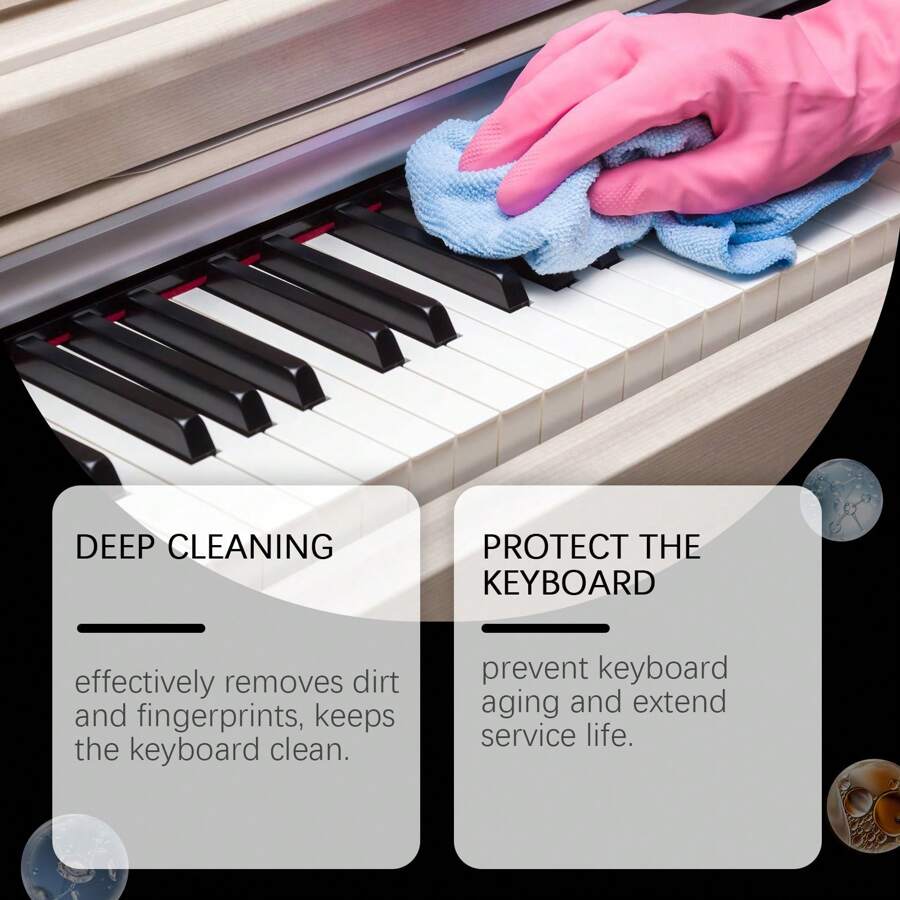 Piano Key Cleaner Cleans Piano Key Stains Gently And Protects Multi ...