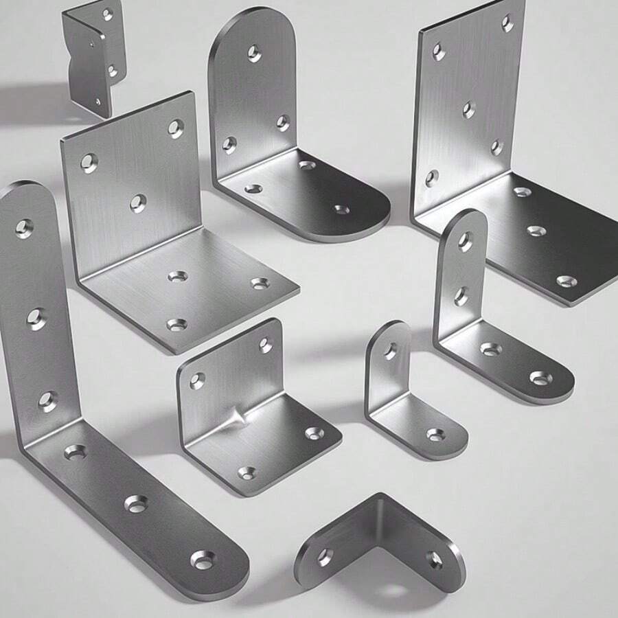 20pcs Stainless Steel Corner Angle Braces, Triangle Straight Metal ...