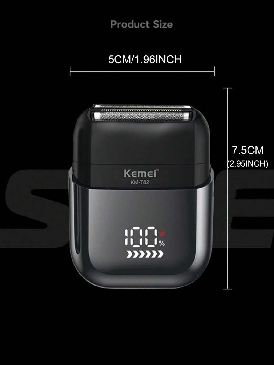 Kemei New Electric Shaver LCD Display Reciprocating Razor Professional ...