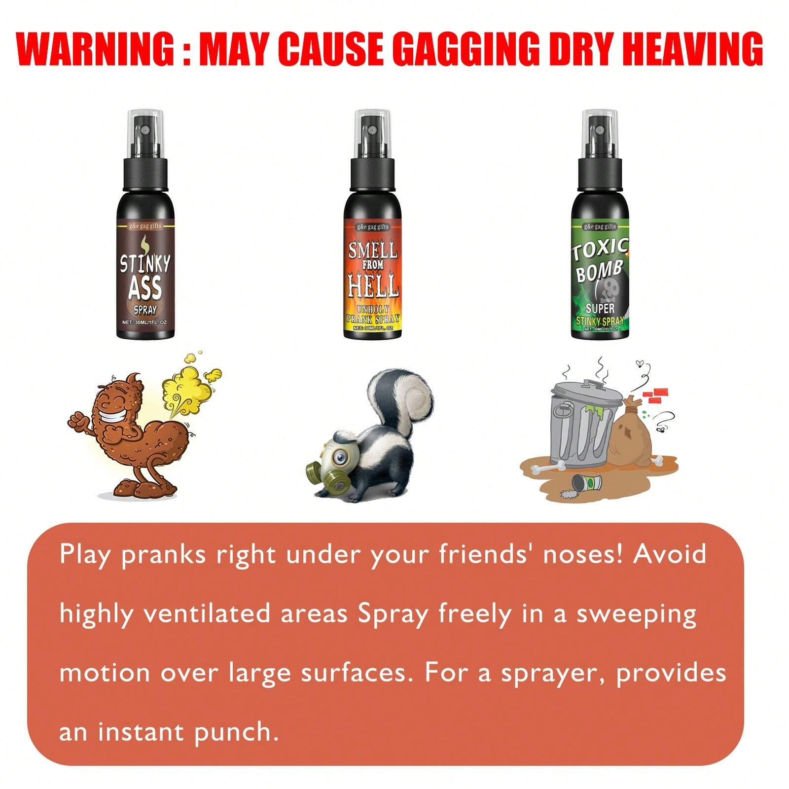 Prank Stinky Fart Spray Joke Toy, Stinky Entertainment, Poop, And Other ...
