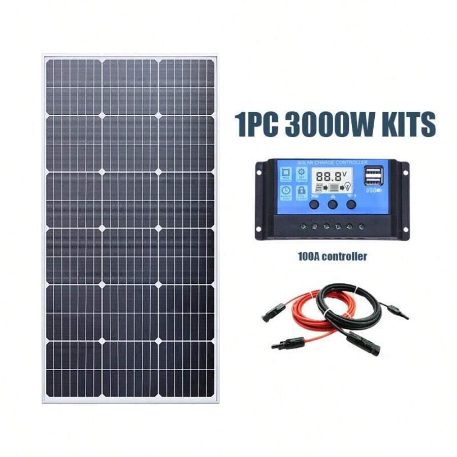 6000W Solar Panel Portable Power Bank Flexible Charging Camping Home ...