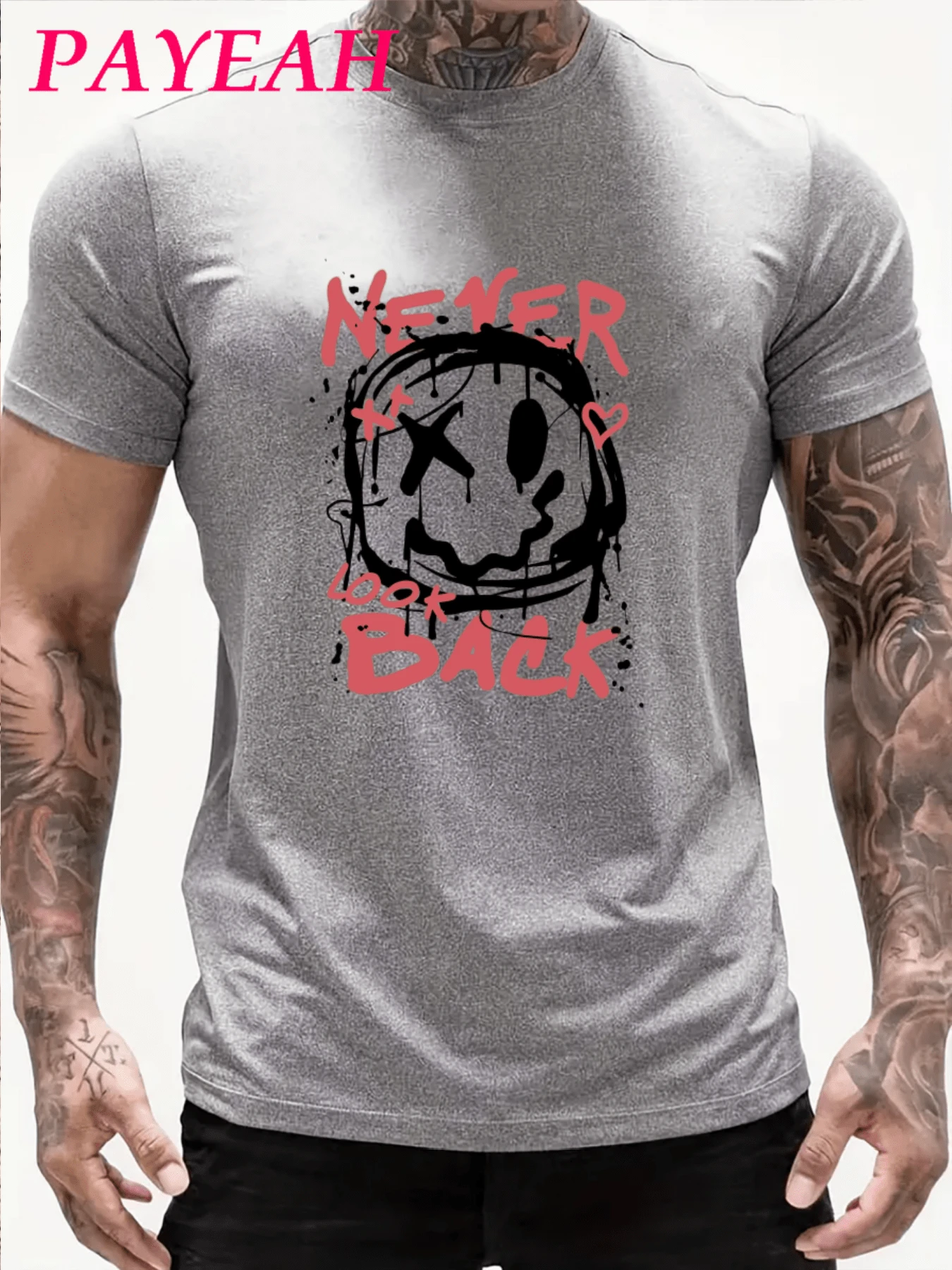 Payeah 1 Pcs Streetwear Horror Game Demon Boy Alphabet Pattern 220g ...