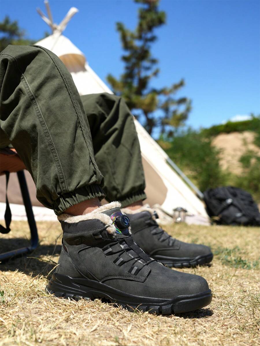 Mid-Top Steel Toe Safety Shoes For Men & Women, Winter New Thermal ...