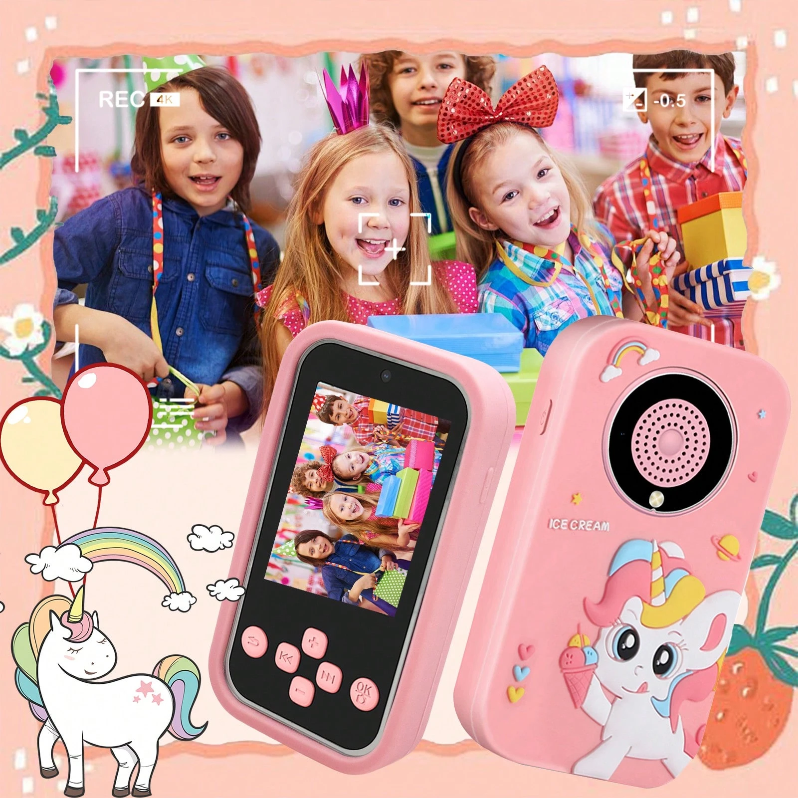 Kids Smart Phone Toys, Christmas Birthday Gifts For Girls Age 3-10 Kids ...