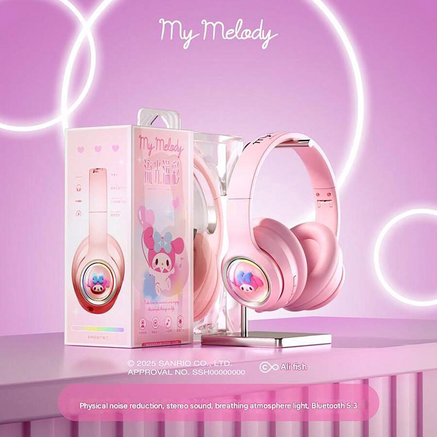 Sanrio EM-699 Kuromi Cinnamoroll My Melody Wireless Headset Over-Ear ...