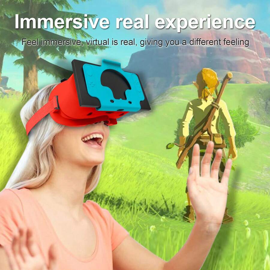 VR Headset Designed Compatible With Switch & Switch OLED, VR Glasses ...