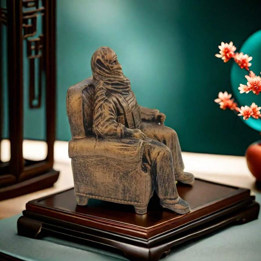 Resin Statue Of Legendary Hero Sinwar, Faith Never Extinguished, Battle ...