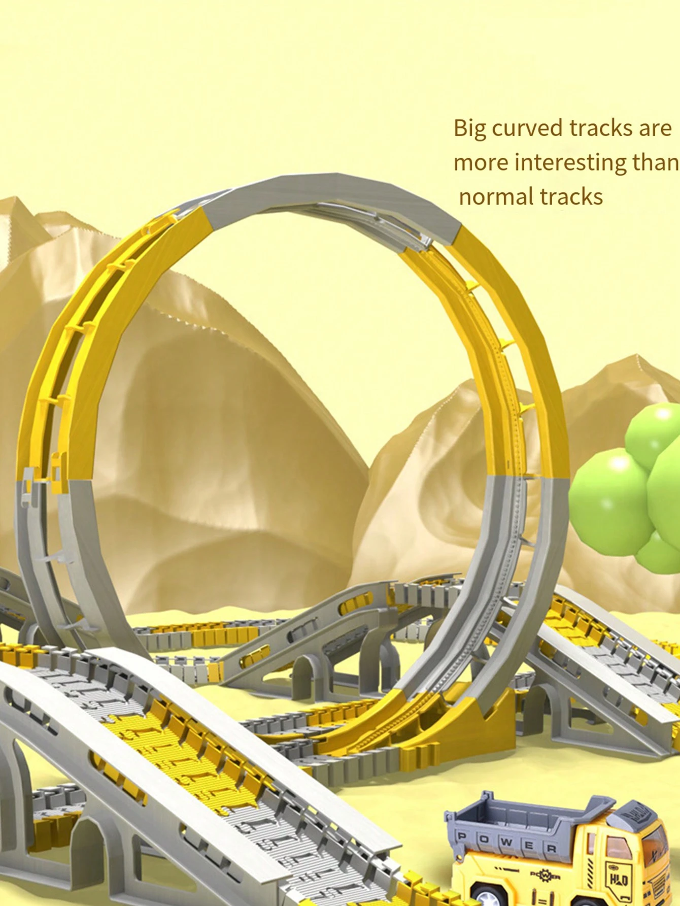 Children's Vehicle Toy Track Electric Car Engineering Truck ...