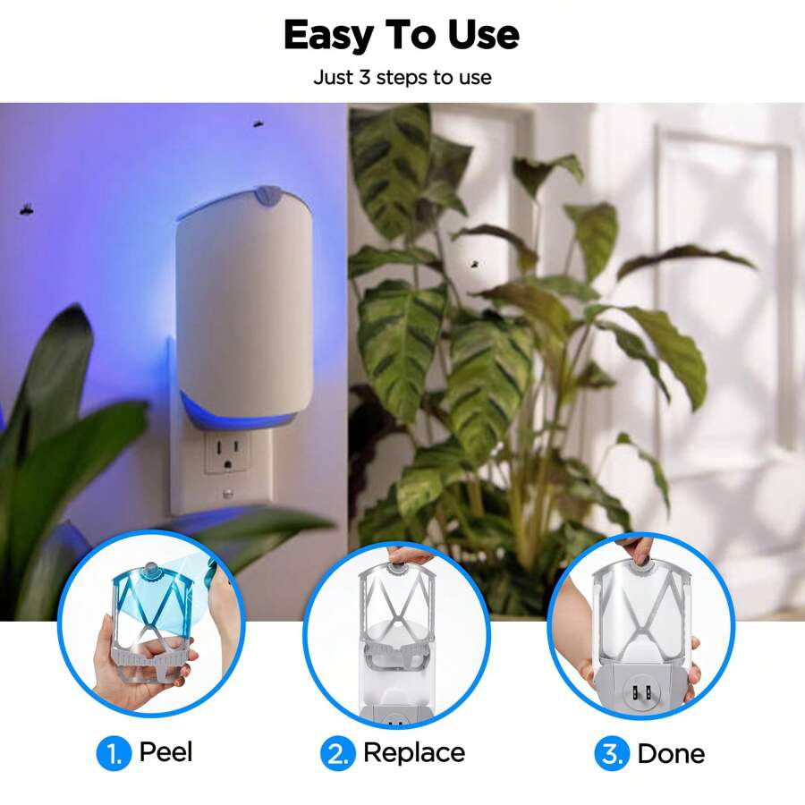 8 Pcs Flying Insect Trap Refill Cartridge,Flying Insect Refills For ...