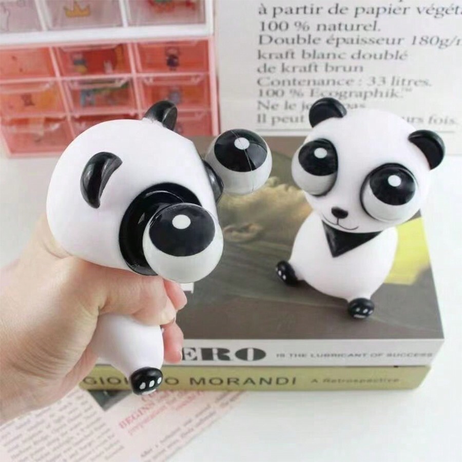 Bulging Eye Squeeze Doll, Exploding Eye Panda Plush Doll, Stress Relief ...