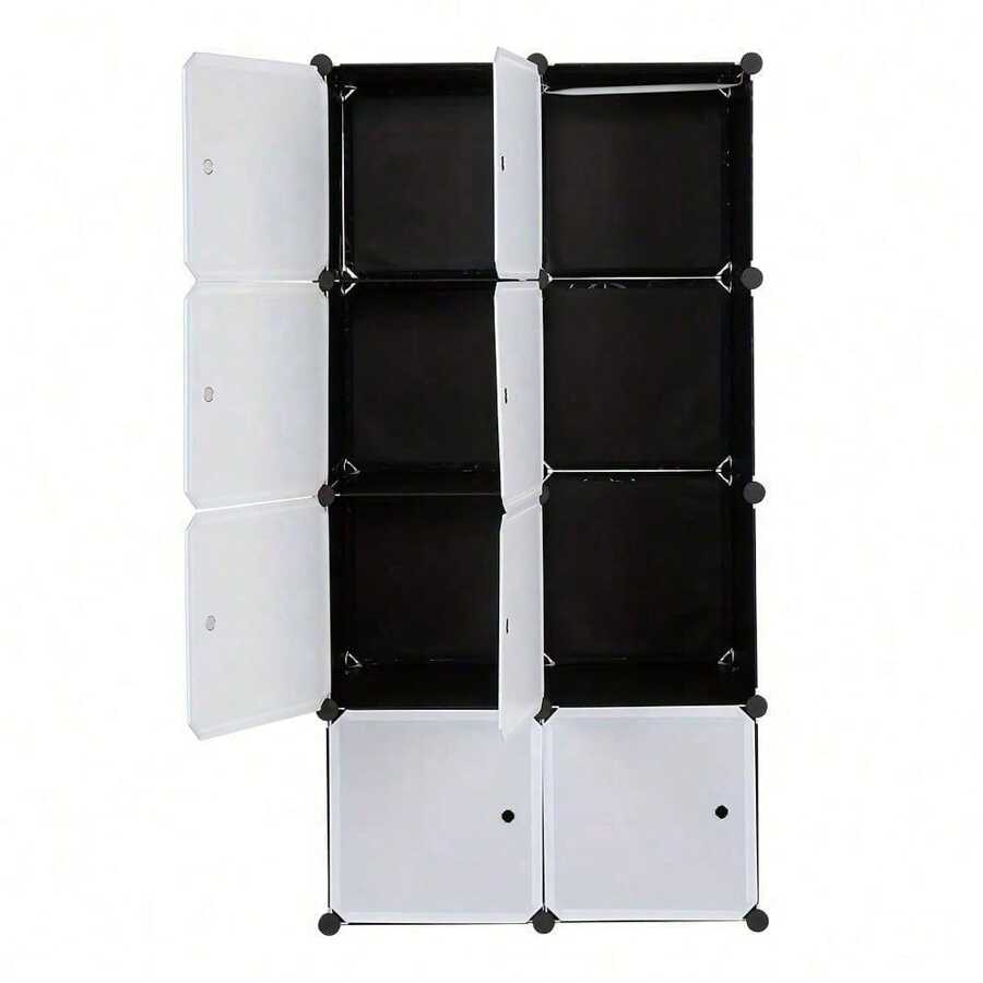 8 Cube Organizer Stackable Plastic Cube Storage Shelves Design ...