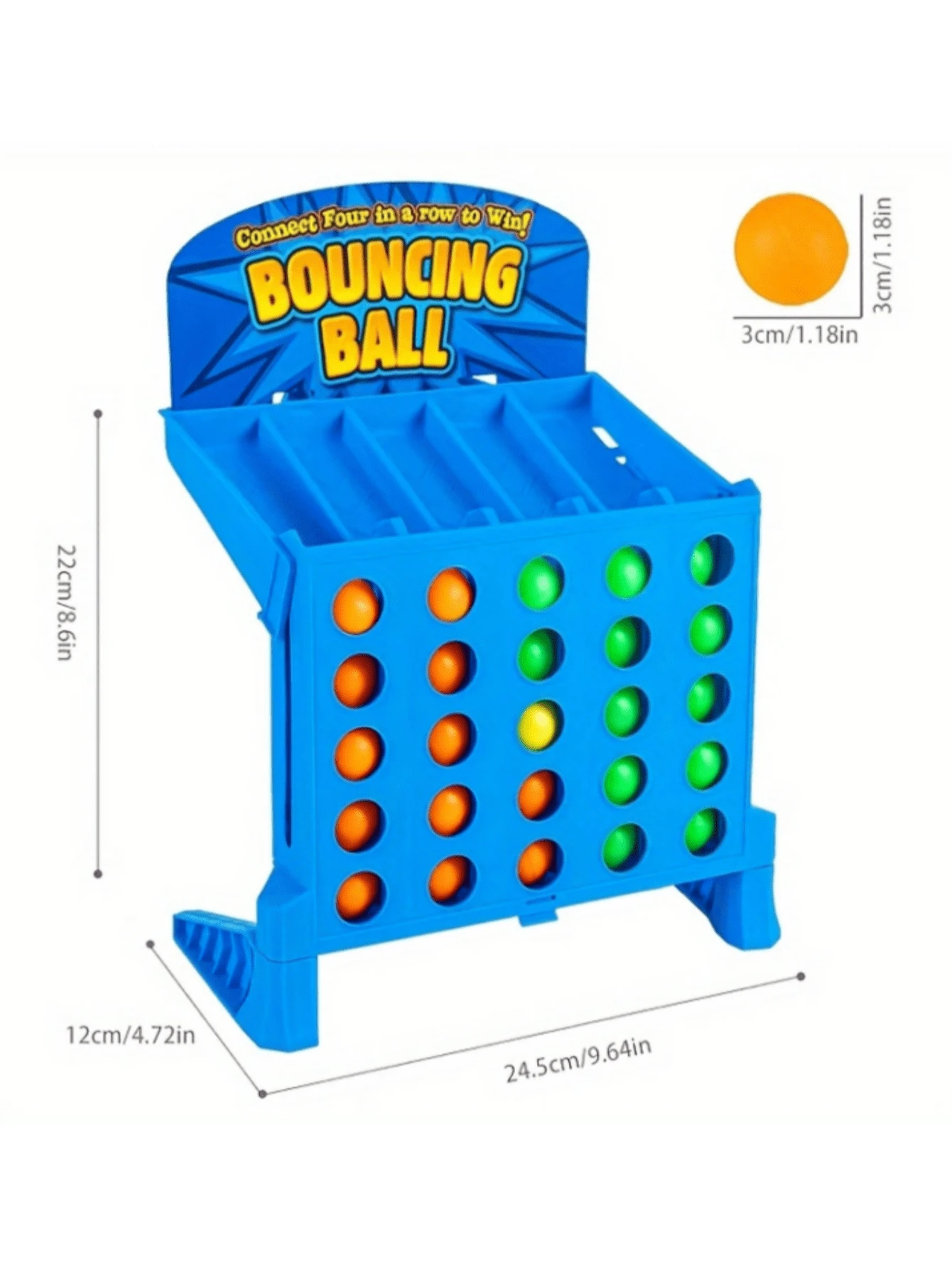 Bouncing Ball Shot Board Game, Connect 4 Balls To Win, Family And ... Bouncing Ball Shot Board Game, Connect 4 Balls To Win, Family And ...