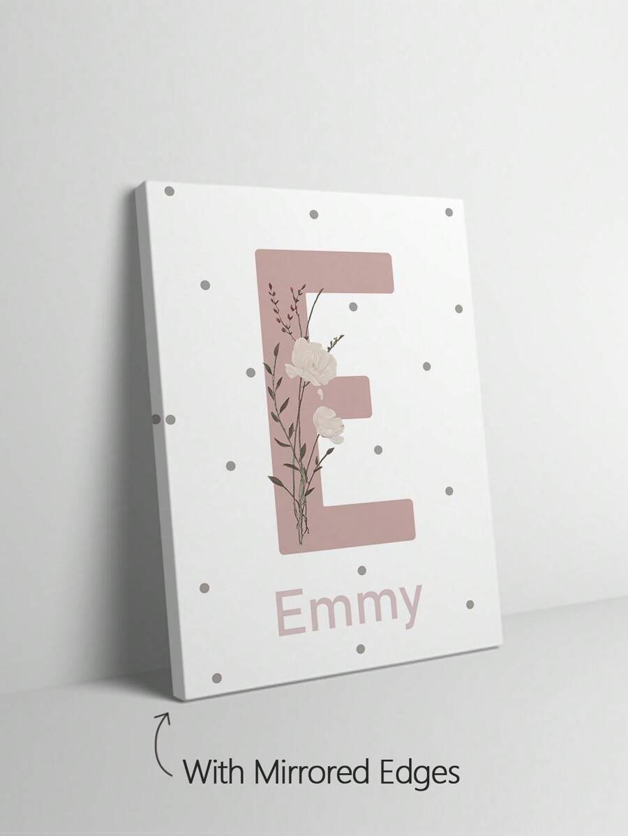 3 Pcs/Set Framed Personalized Name Canvas Poster Wall Art, Custom Name ...