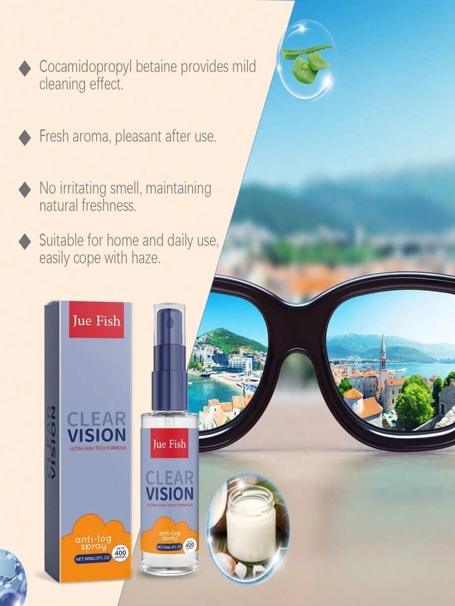Portable Eyeglass Anti-Fog Spray, Car Windshield & Window Defogger For ...