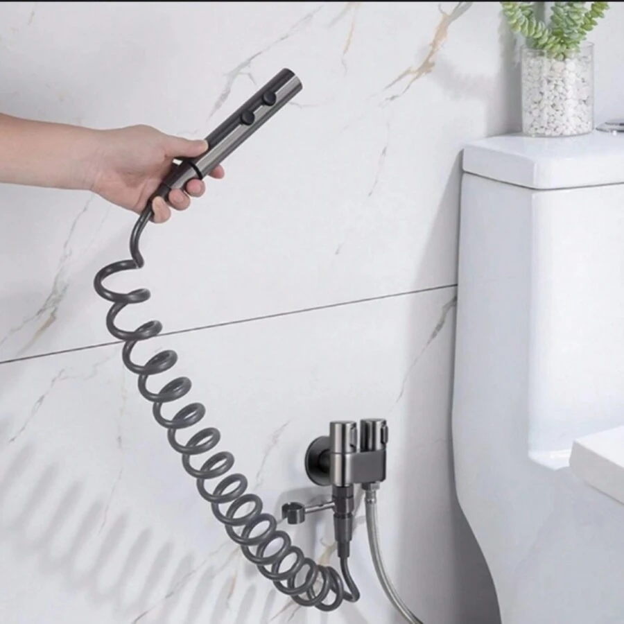 1pc 2-Function Stainless Steel Spray Gun, Personal Hygiene Bidet ...