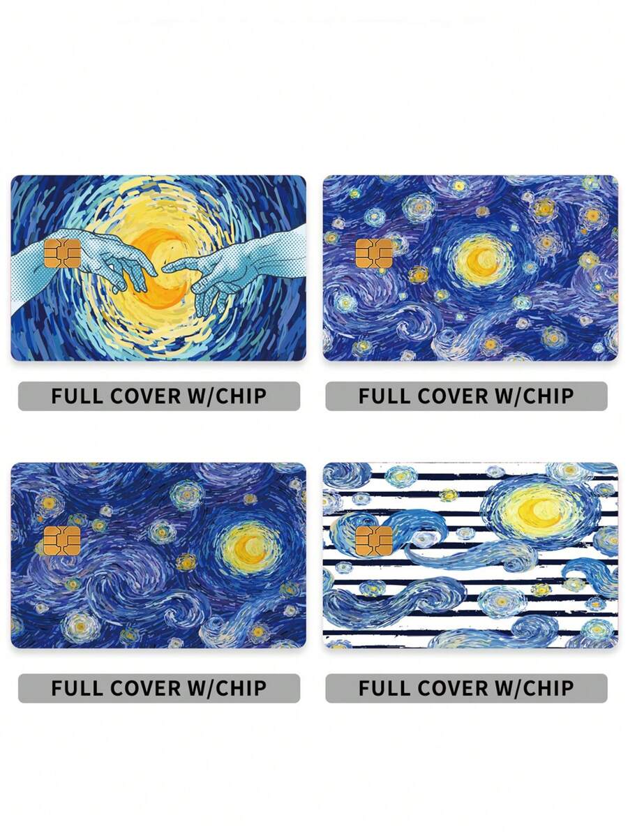 4pcs/Set, Leopard Print Credit Card Skin Sticker, Credit Card Cover ...