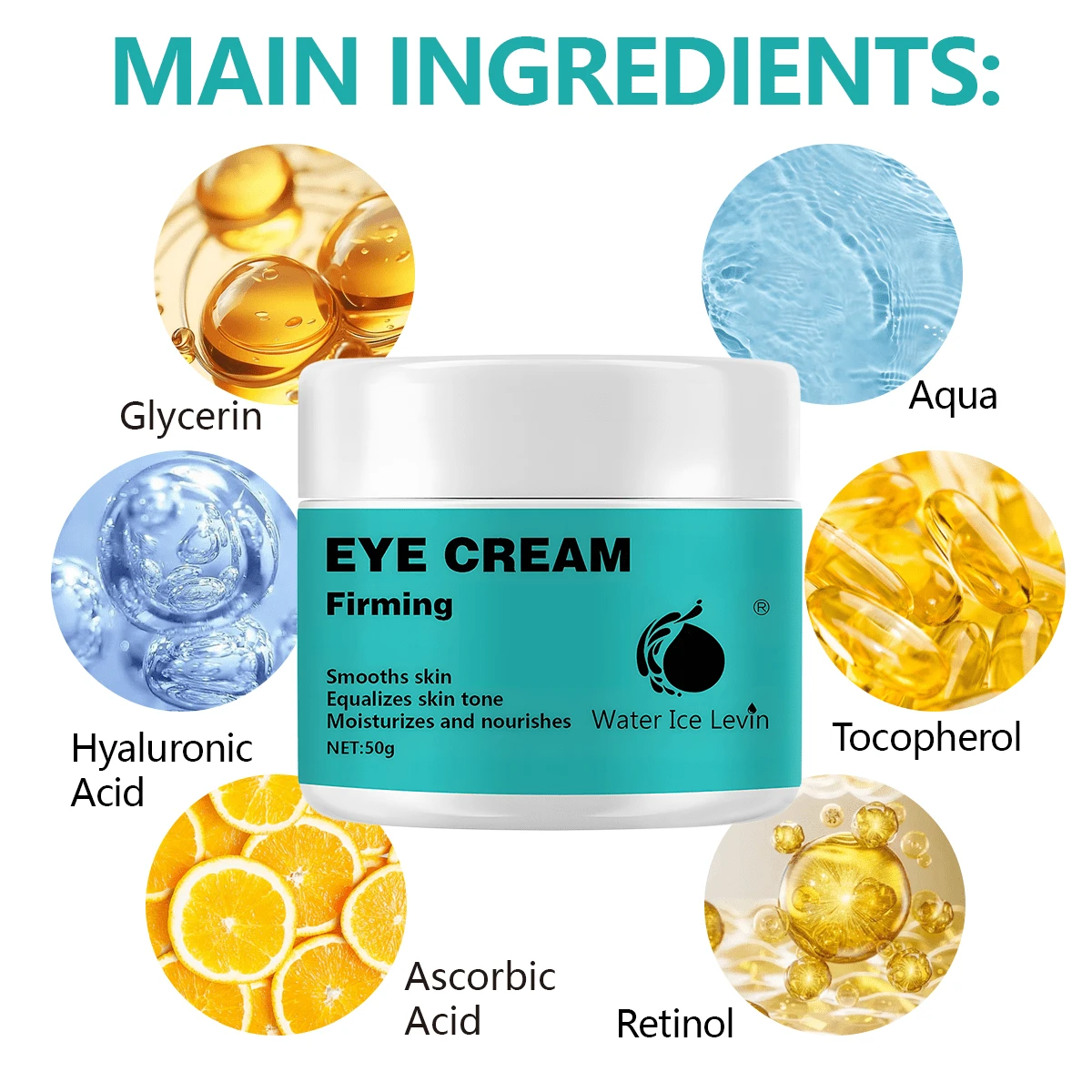 Water ice levin Anti-Wrinkle Eye Cream With Vitamin E, Tightens And ...