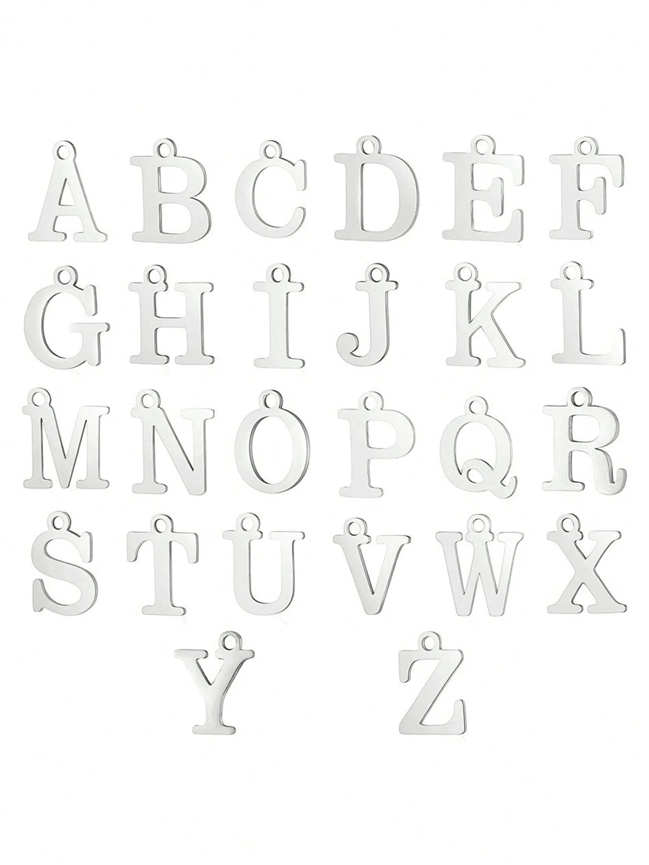 1 pieza Collar con inicial para adolescentes, collar con inicial ...