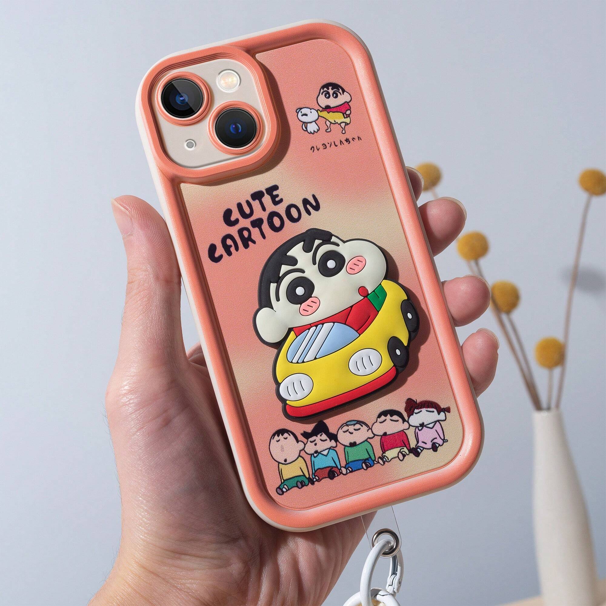 CRAYON SHINCHAN Crayon Shin Chan Cartoon Mobile Phone Case Compatible With Iphone 16/15/14/13/12 ...