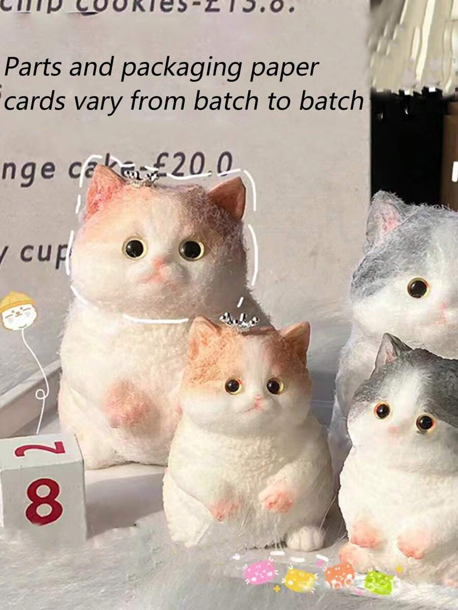 New Realistic Squishable Cat Plush Doll,Stress Relief Squishy Cat ...