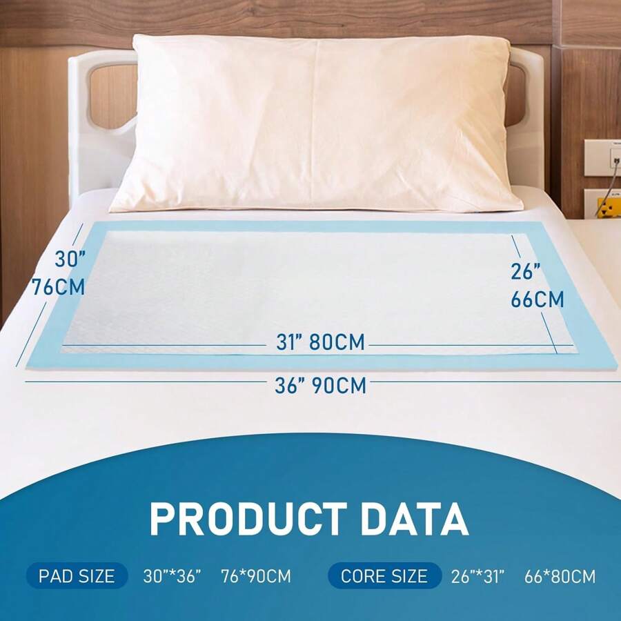Disposable Underpads With Adhesive Strips Adults Bed Pads, Super ...