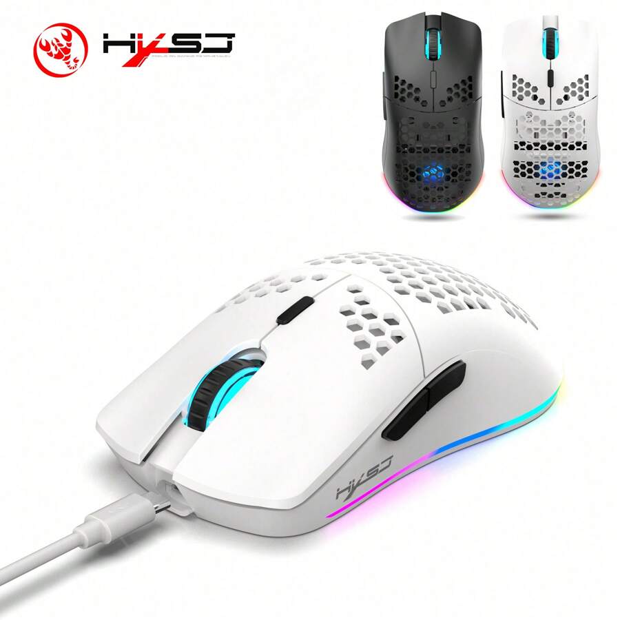 HXSJ Mouse Sem Fio Recarregável com 5 Configurações de DPI Ajustáveis e ...