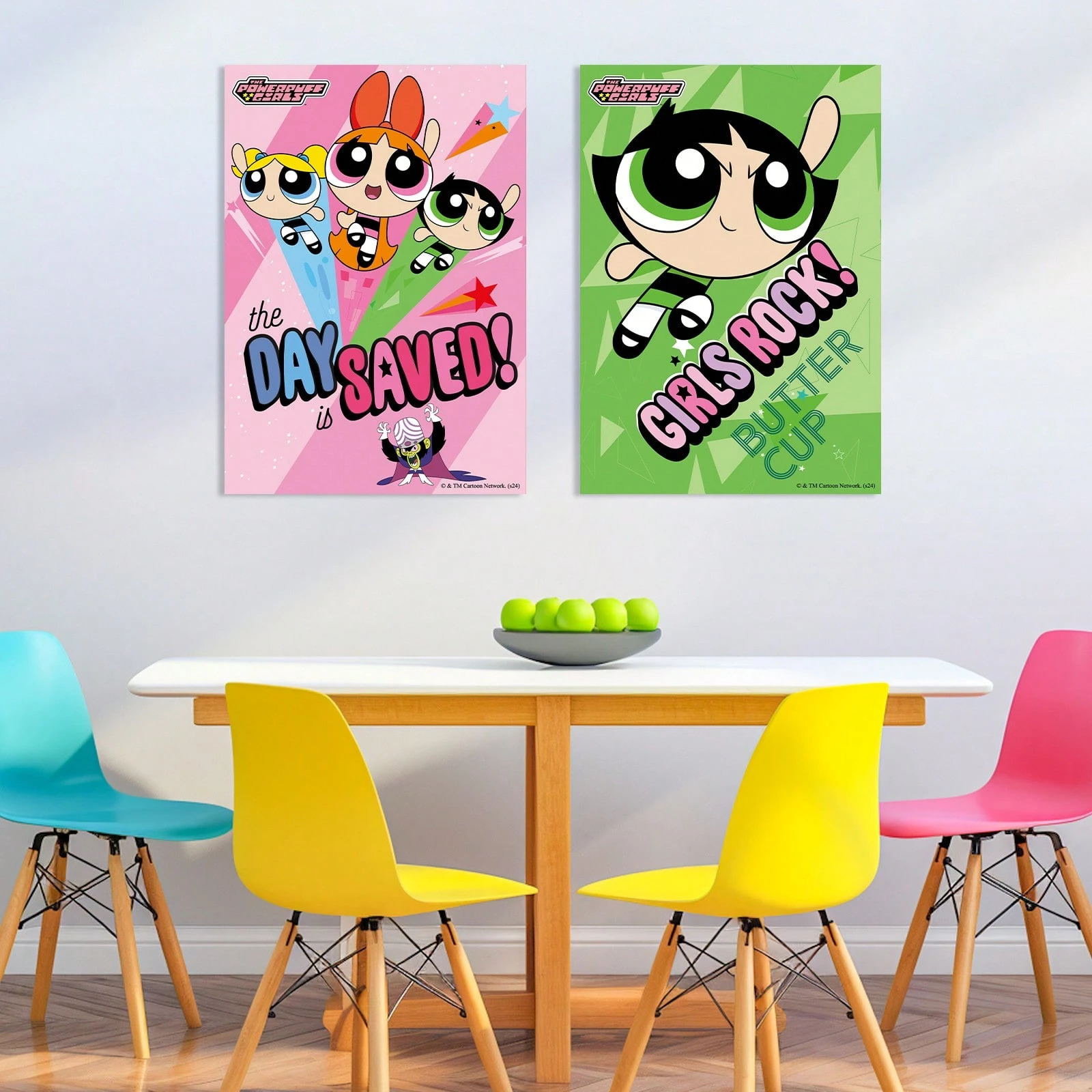 THE POWERPUFF GIRLS 1/5pcs PPG Anime Poster, Cute THE POWERPUFF Cute ...