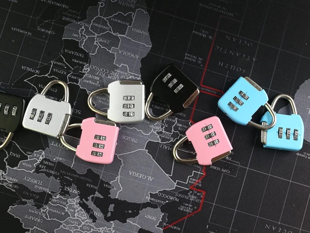 UP Security 3 Digit Small Combination Lock, Mini Locker, Travel Padlock ...