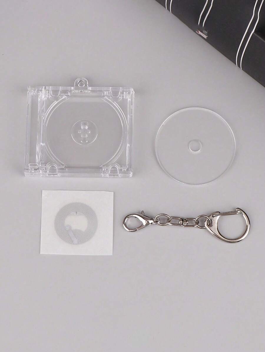1pc Mini CD Box Album Record Pendant Keychain,Diy Acrylic Keychains ...