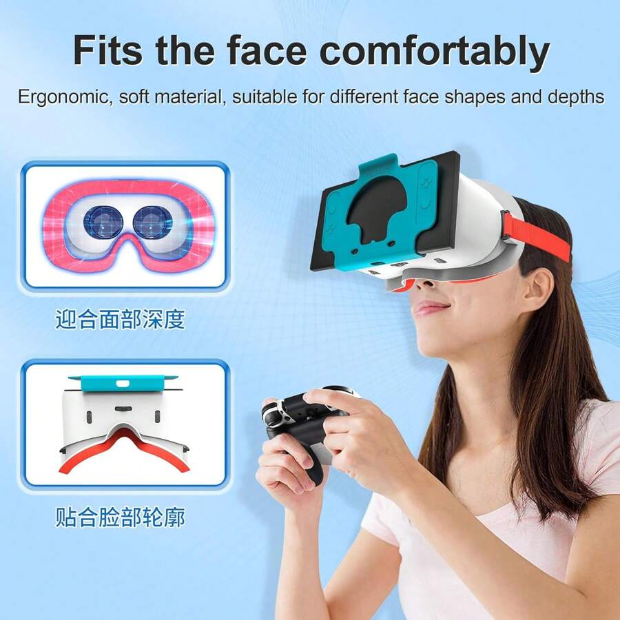 VR Headset Designed For Switch & Switch OLED, VR Glasses With ...