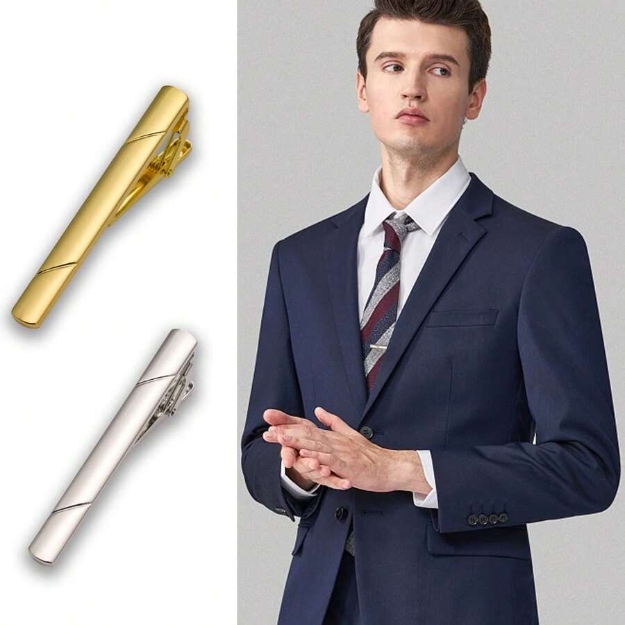4 PCS Tie Clips For Men Tie Clip Tie Bar Tie Bars For Men With Gift Box ...