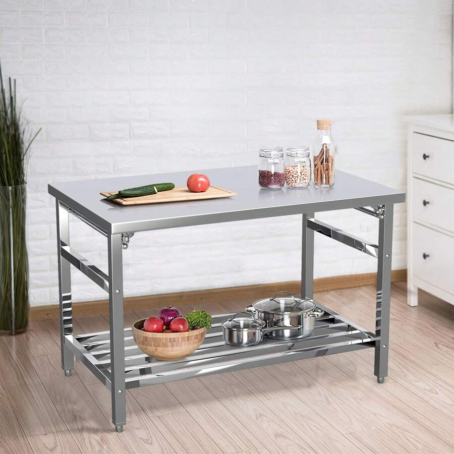48 X 30 Inch Stainless Steel Prep Table, Commercial Worktables ...