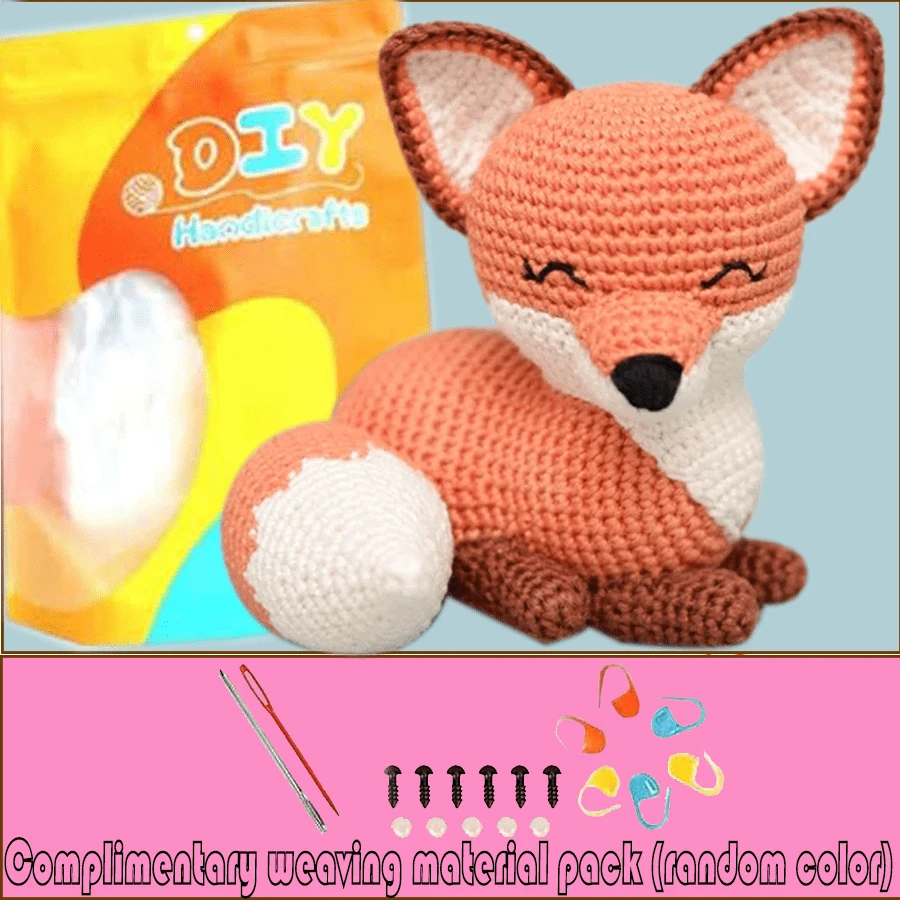 Beginner Crochet Set, Crochet Starter Set, Fox Crochet Animal Set ...