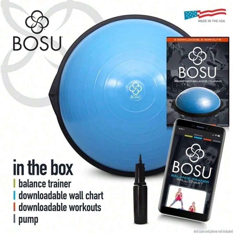 Bosu Home Gym Equipment The Original Balance Trainer 26 Inch Diameter ...