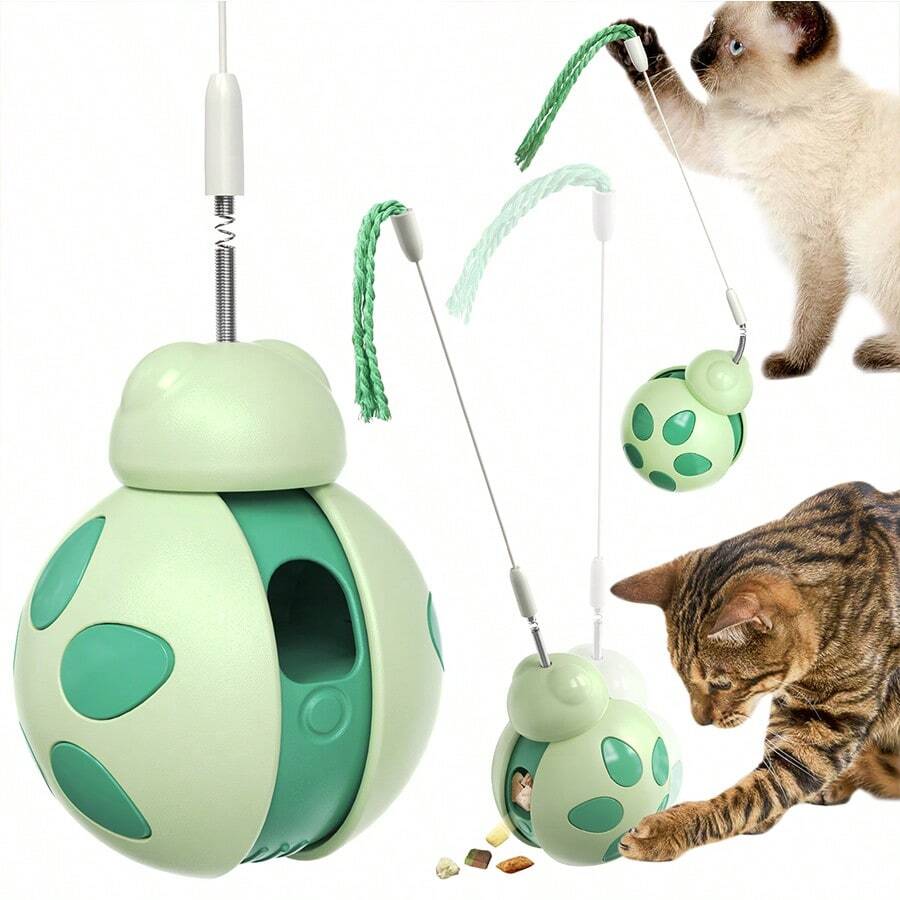 1pc Bestselling New Pet Toys, 7-Pointed Ladybug Self-Righting & Balance ...