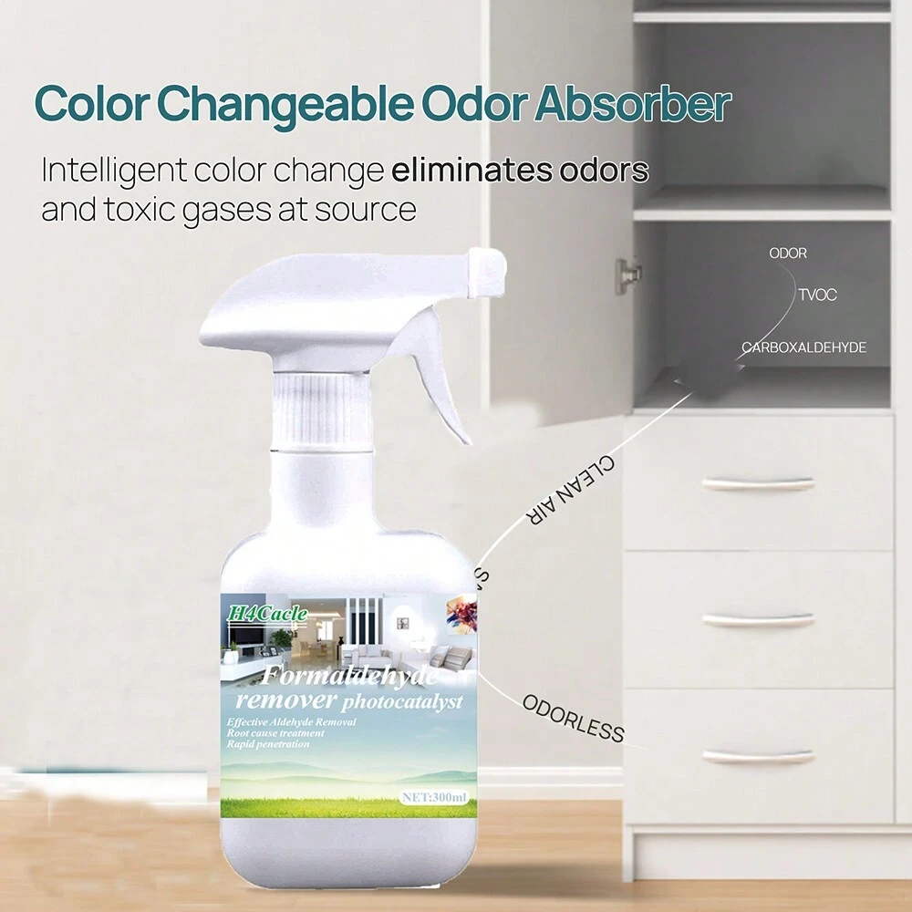 H4Cacle Spray au formaldéhyde 100 ml 300 ml, nouvelle maison, élimine ...