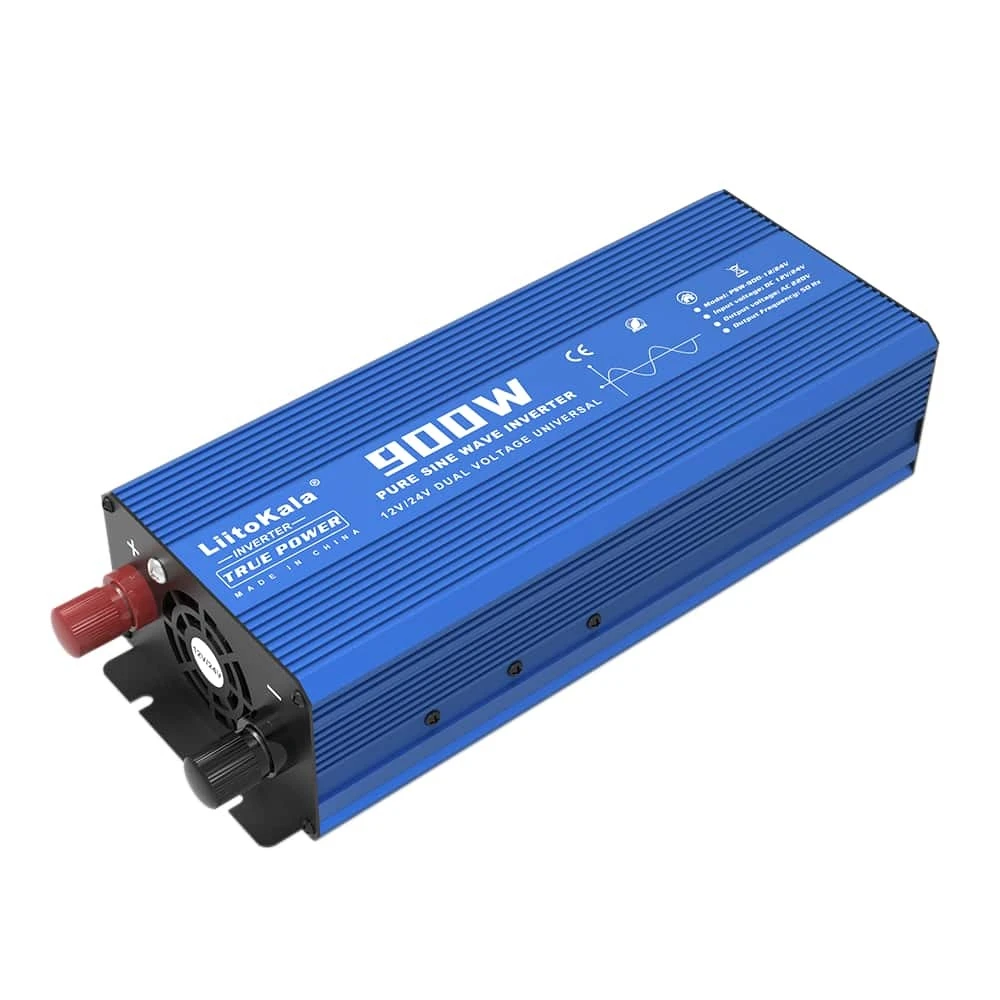 LiitoKala LiitoKala intelligenter Sinus-Wechselrichter 900W/1800W 1200W/2400W, 12V/24V Eingang ...