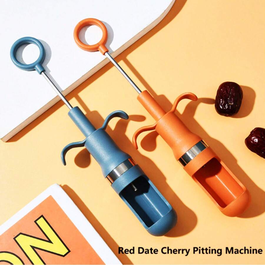 1pc New Date & Cherry Pitting Tool, Plastic Corer & Pitter With Presser ...
