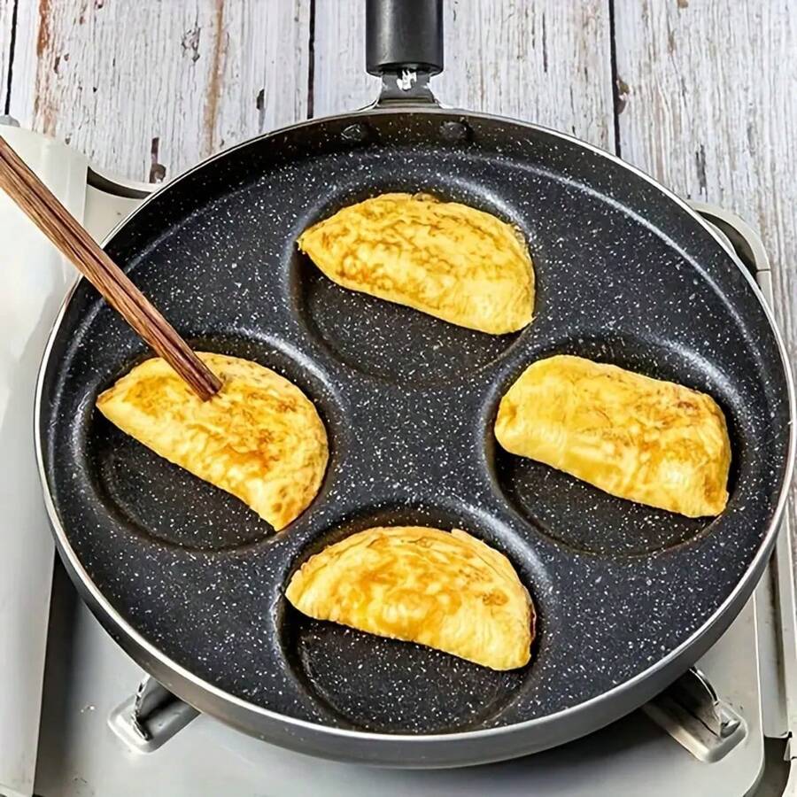 Mini Four Hole Flat Bottomed Frying Pan For Frying Eggs, Breakfast Eggs ...