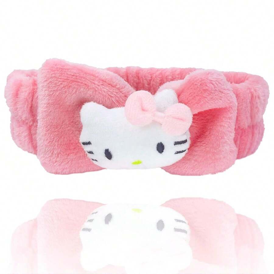 Sanrio 1 Pc Hello Kitty Kawaii Spa Headband, Cute Ladies Headband Facial Makeup, Washing, Party ...